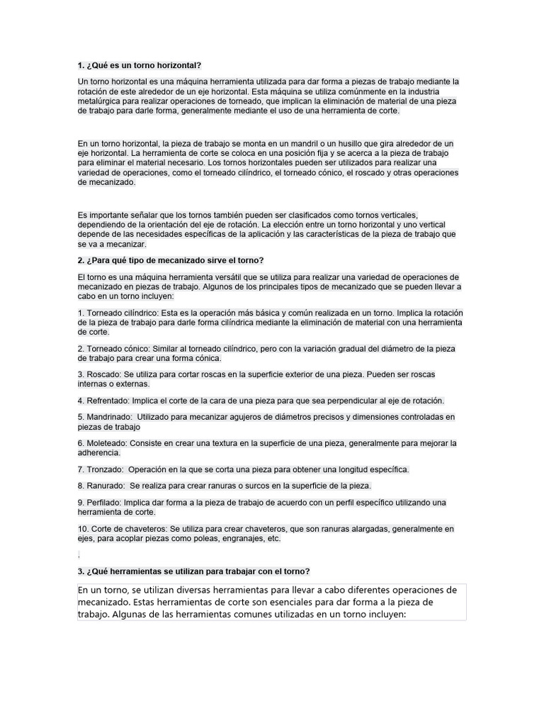 Tarea t01 CNC | PDF | Sector secundario de la economía | Metalurgia