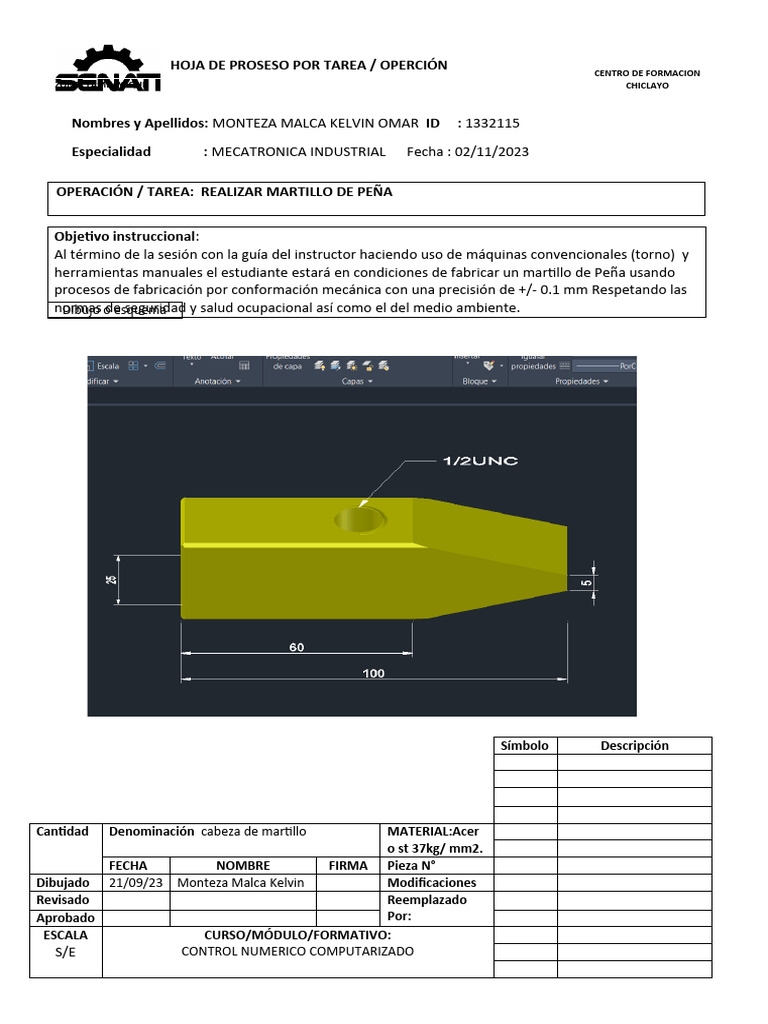 Monteza Malca CNC 2.2 | PDF | Control numerico | Perforar