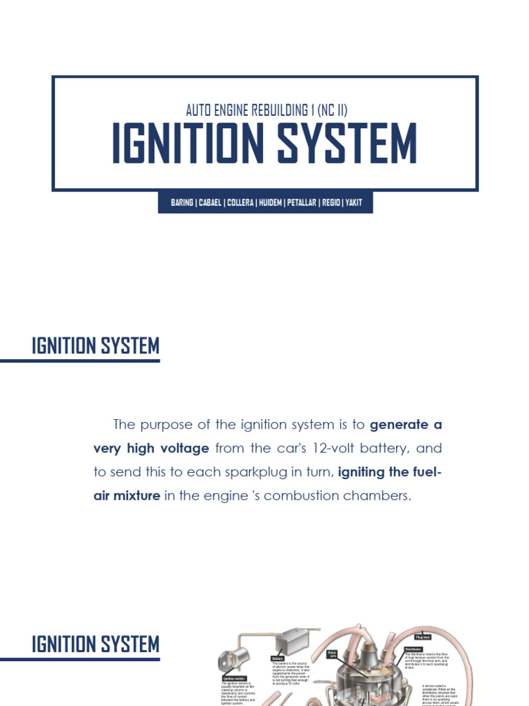 Ignition System | PDF | Ignition System | Distributor