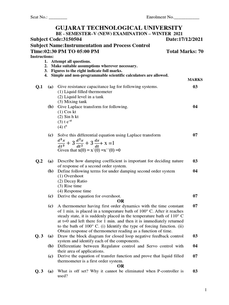 Gujarat Technological University | Download Free PDF | Applied And Interdisciplinary Physics ...