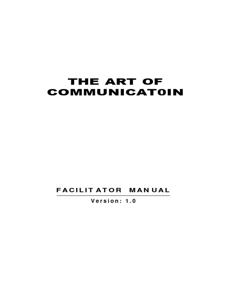 FM The Art of Communication | PDF | Communication | Thought