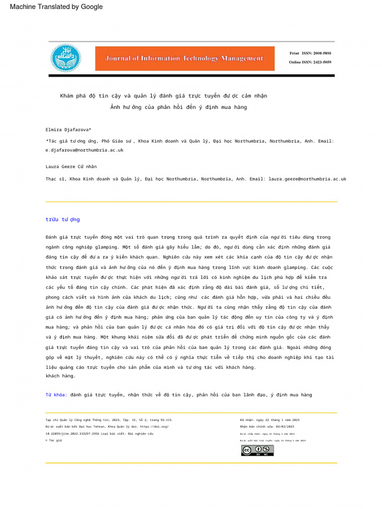 JITM - Volume 15 - Issue 2 - Pages 92-115 | PDF
