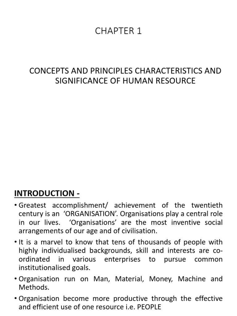 01 Chapter 1 | PDF | Human Resource Management | Human Resources