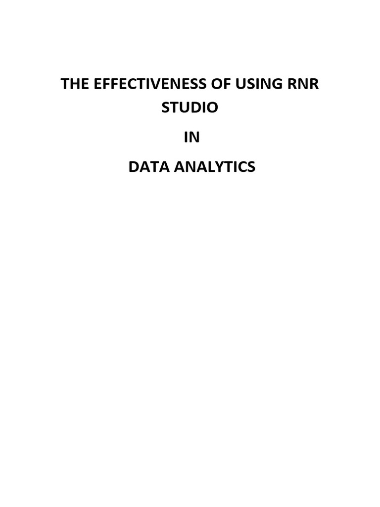 RNR Studio Research | PDF | Analytics | Data