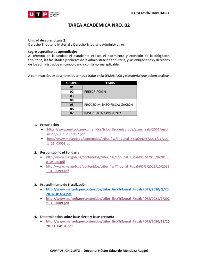 S08.s01.-TAREA ACADÉMICA - UNIDAD - 02 | PDF | Gobernancia | Esfera pública