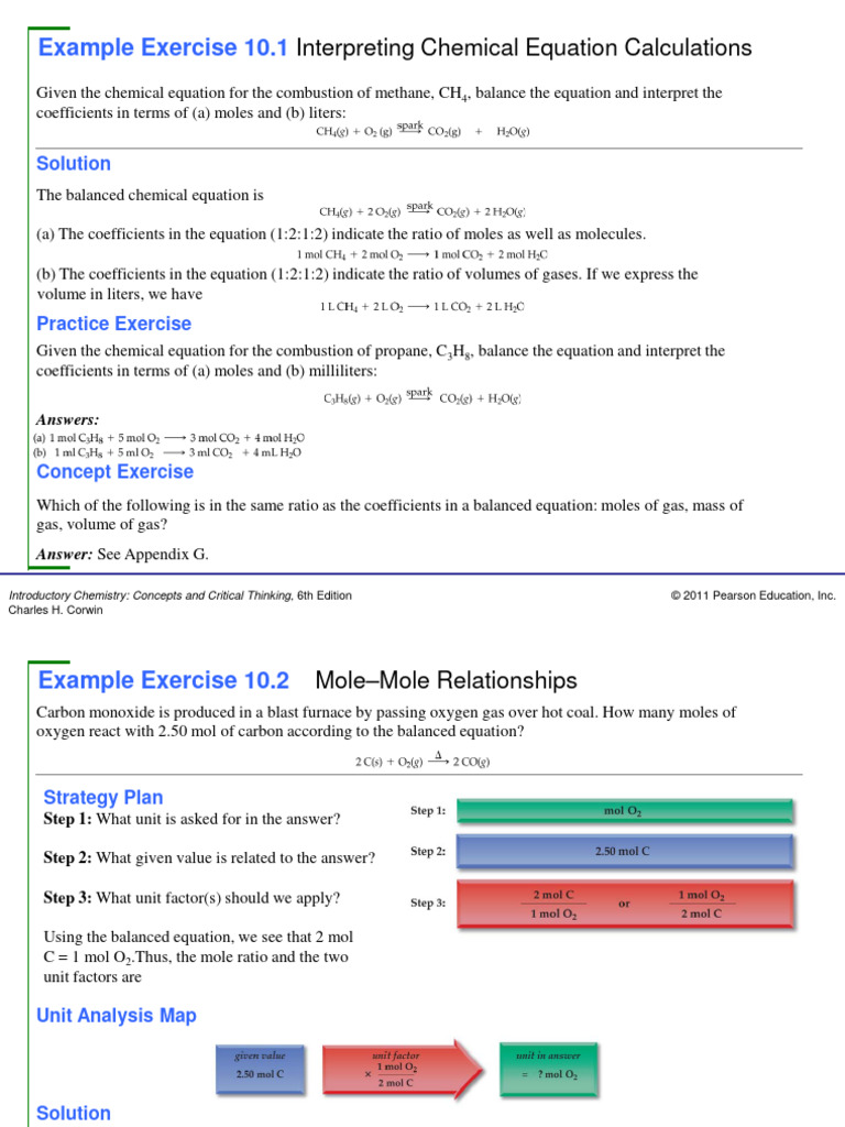 10_Worked_Examples | PDF | Stoichiometry | Mole (Unit)