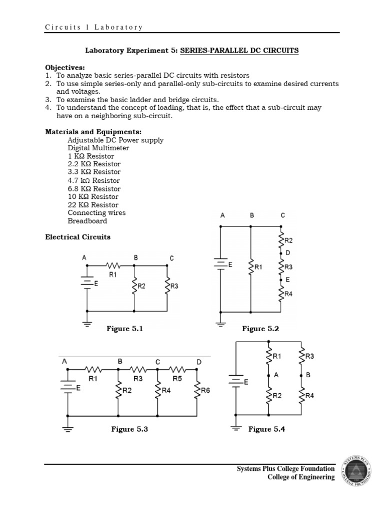 soguilon_ckts1-Lab5-SeriesParallel-DC-Circuit | PDF