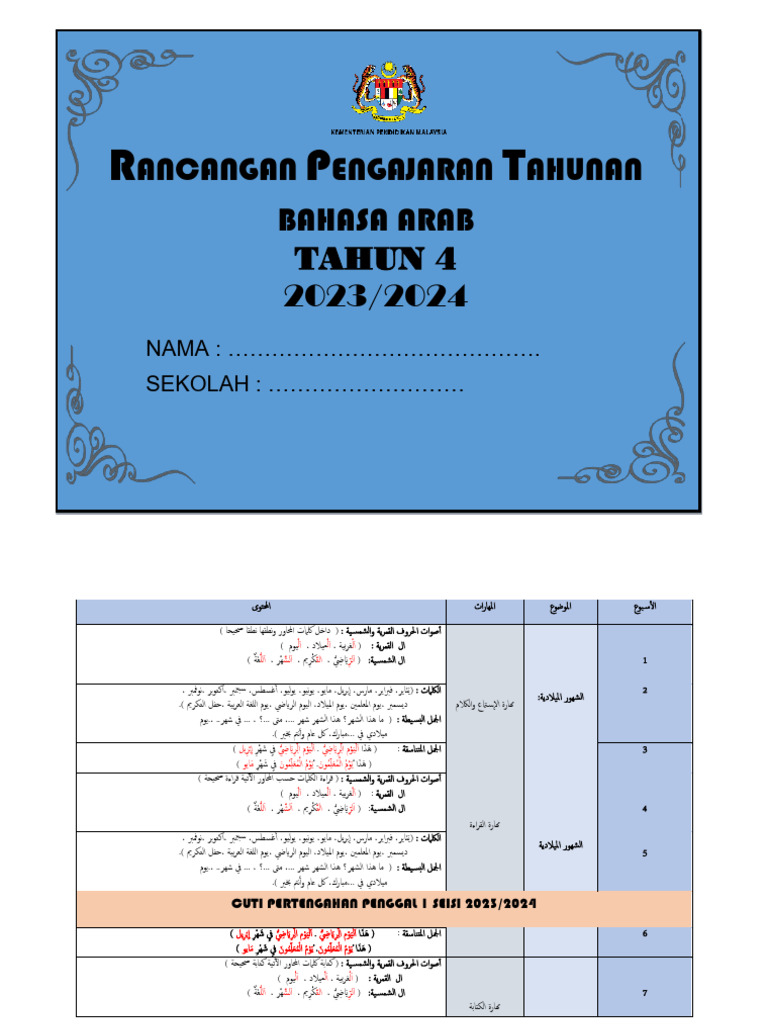 RPT Ba t4 2023 | PDF