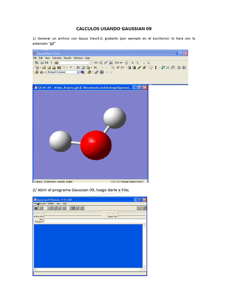 Manual Gaussian 09 | PDF