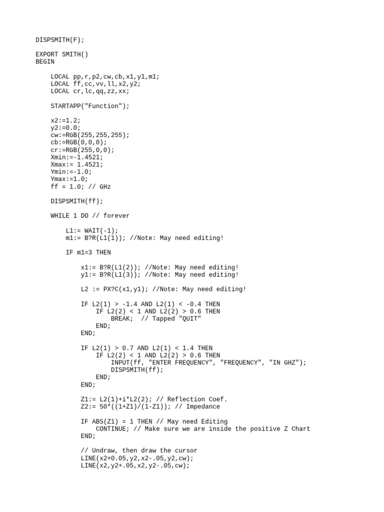 Carta de Smith HP Prime | PDF | Electrical Engineering | Electronic ...