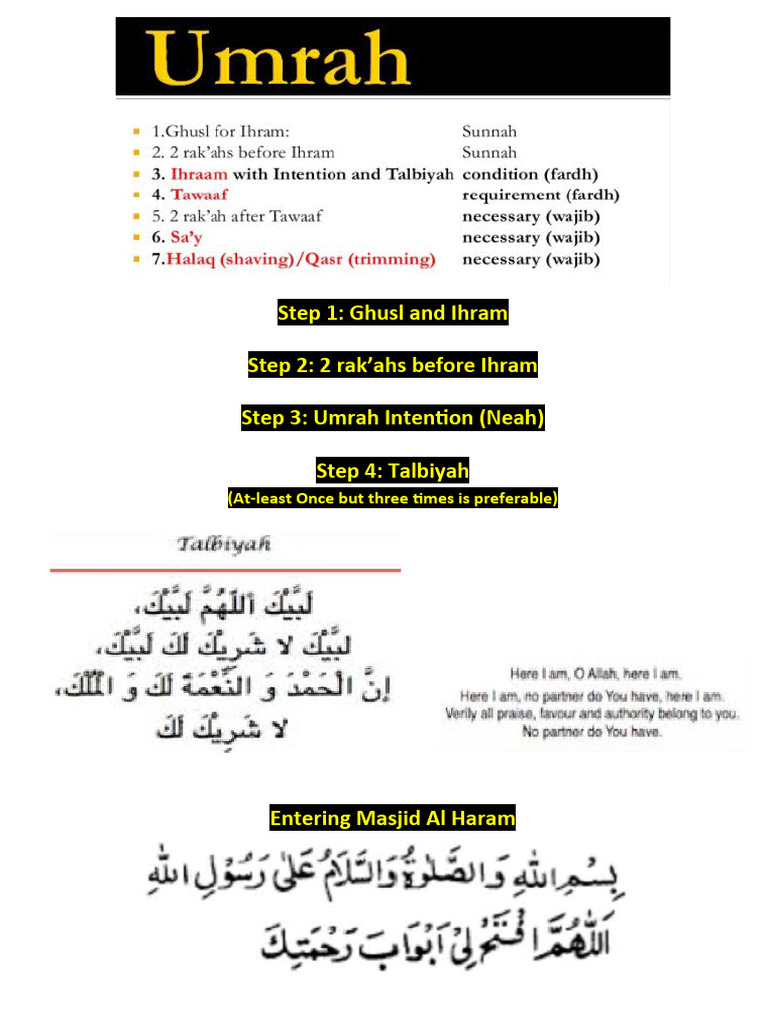 Umrah Steps | PDF