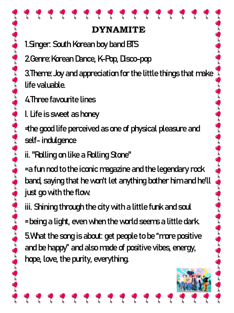 DYNAMITE | PDF