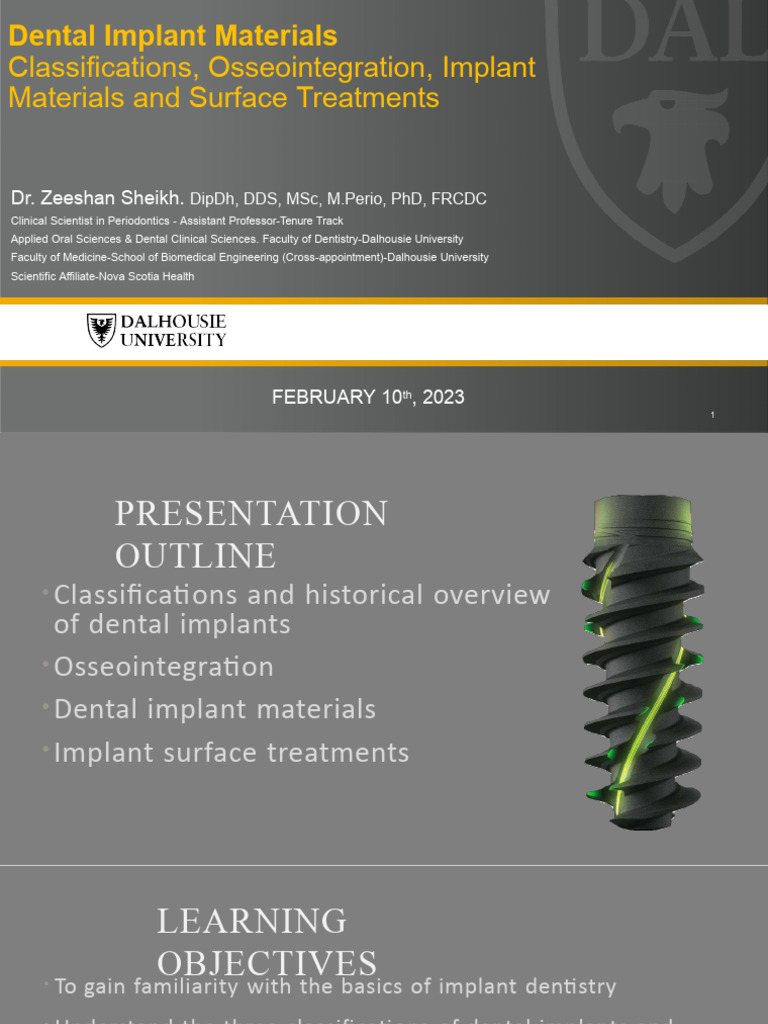 Implant | PDF | Dental Implant | Dentistry Branches