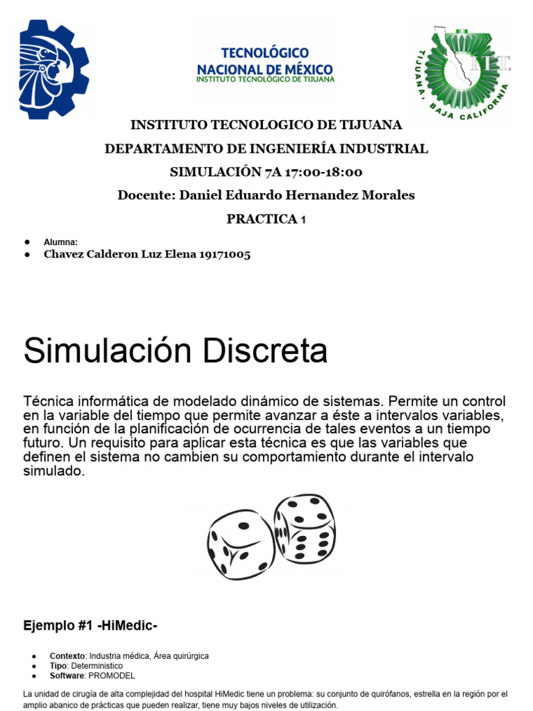 Practica 1 Simulación | PDF | Simulación | Ecuaciones