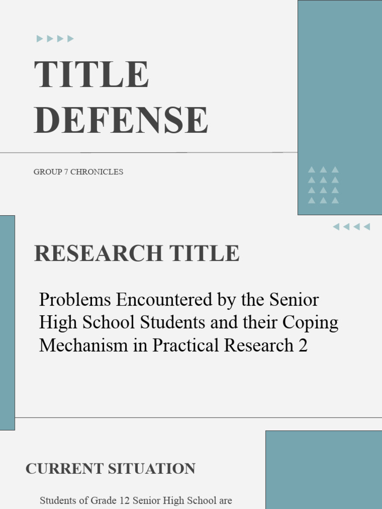 2.0 Title Defense Pr2 | PDF | Mental Health | Cognition