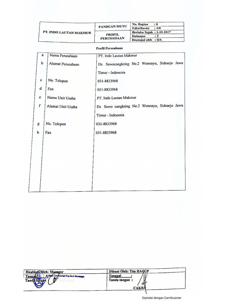 CCP, GMP, Ssop Surimi Beku | PDF