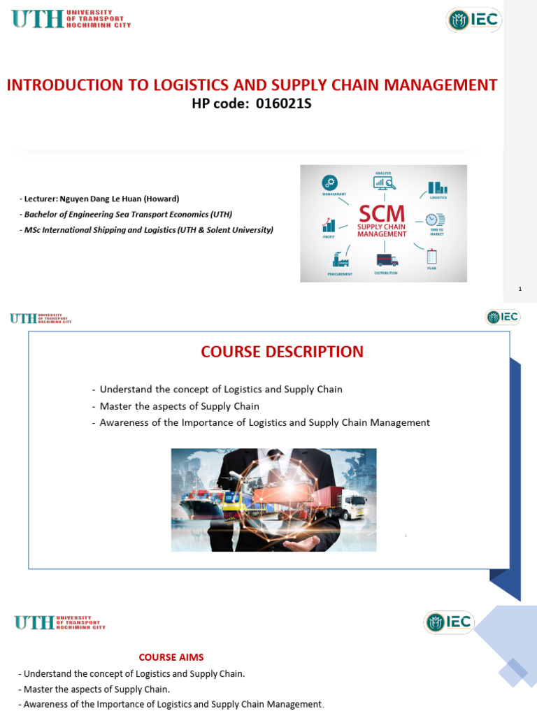 Chapter 1 Overview of Supply Chain Management (SCM) | PDF | Supply Chain Management | Supply Chain
