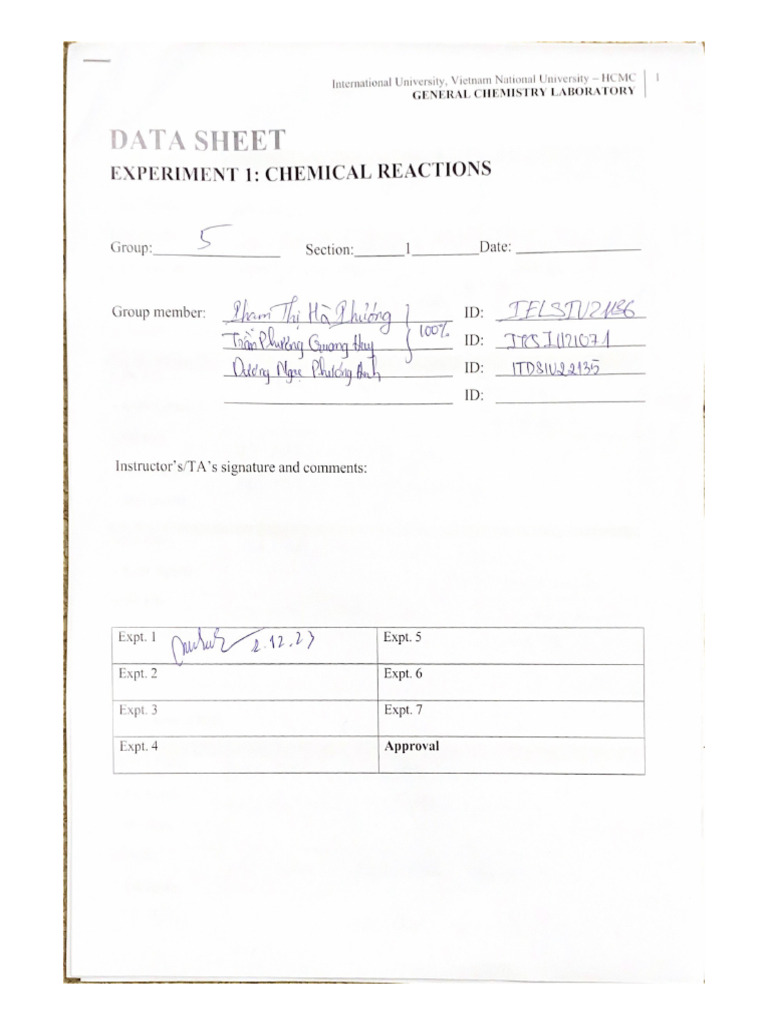 LabNoteWeek1 Experiment1 G5 | PDF