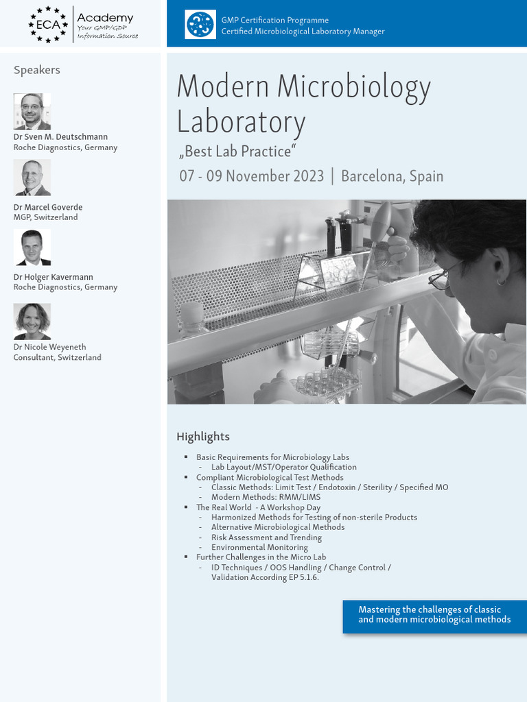 ECA Modern Microbiology Laboratory | PDF