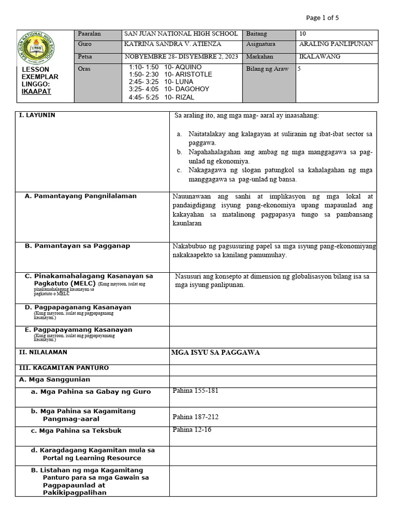Q2 Ap10 Le Week4 | PDF