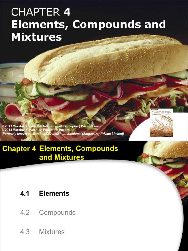 Elements Compounds Mixtures | PDF | Chemical Substances | Chemical ...