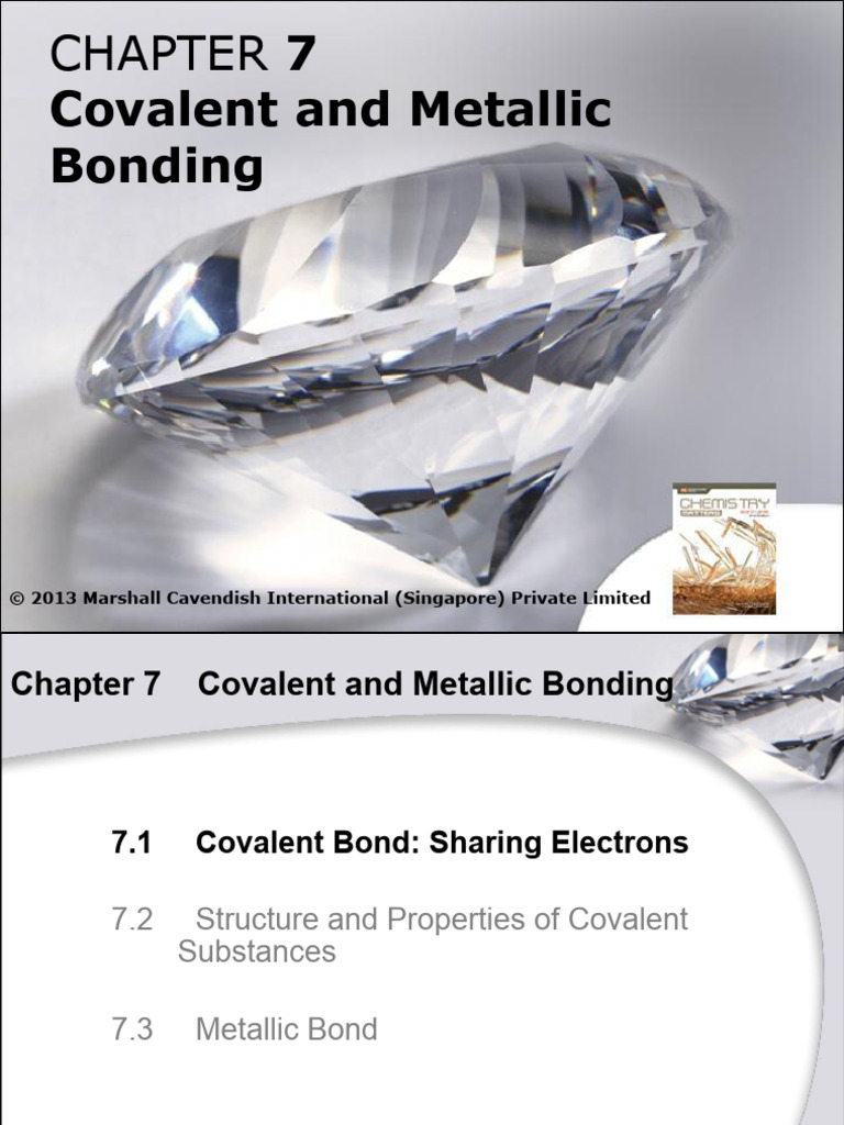 Covalent and Metallic Bonding Guide | PDF | Covalent Bond | Chemical Bond
