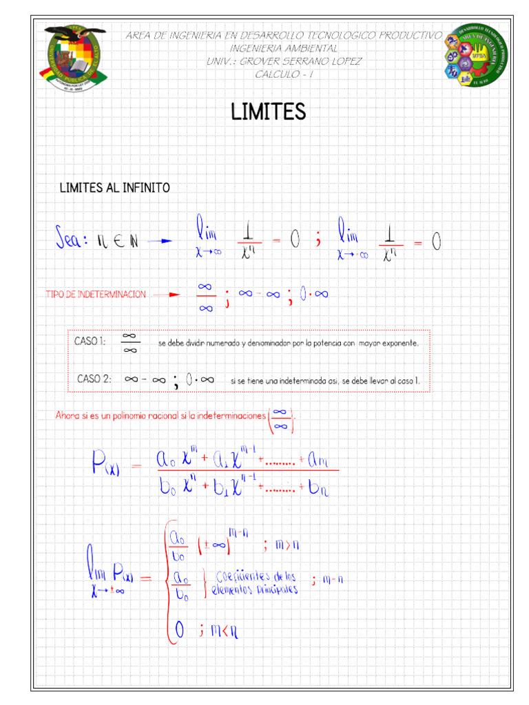 Formulario de Limites | PDF
