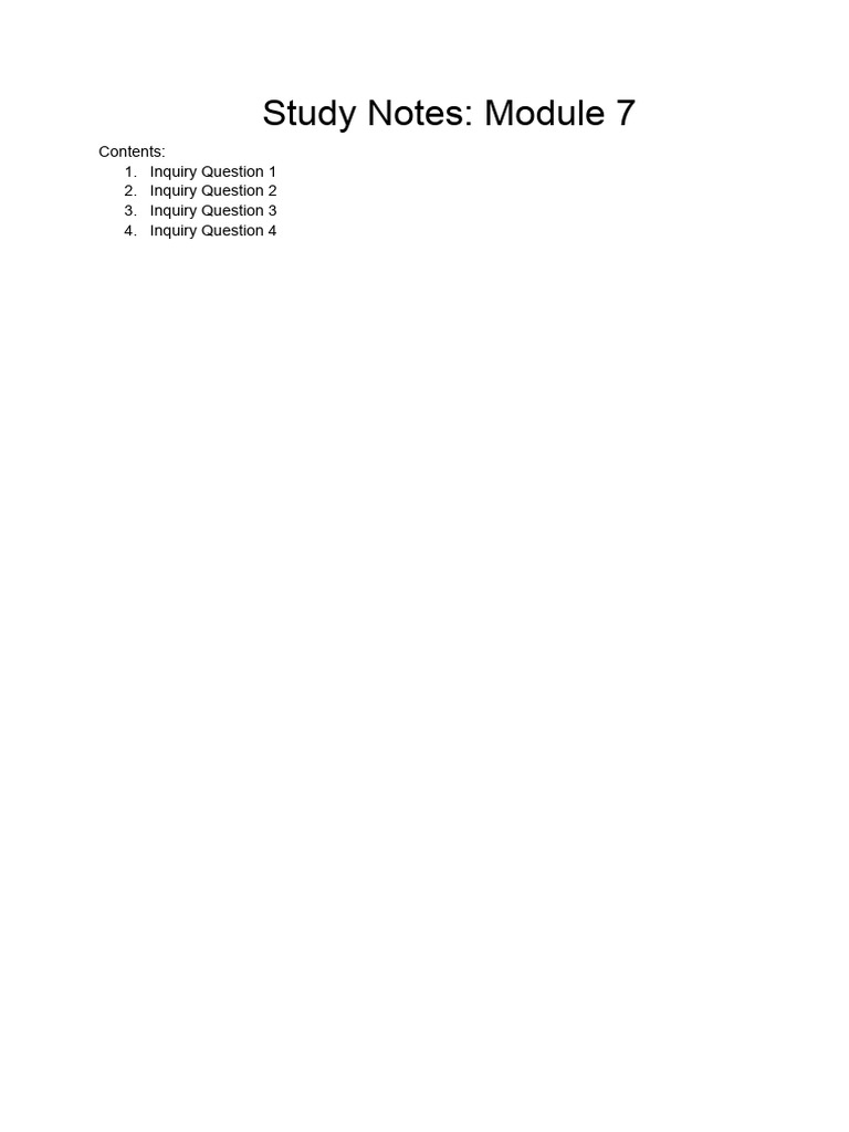 Module 7 Biology Notes | PDF | Immune System | B Cell