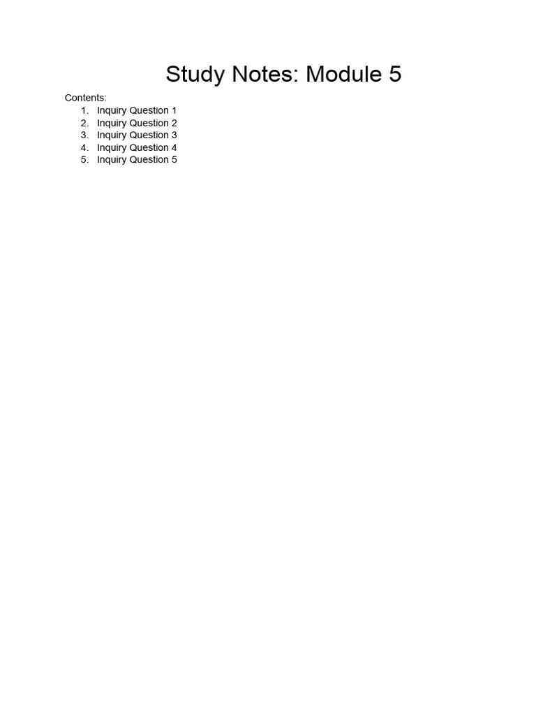 Module 5 Biology Notes | Download Free PDF | Meiosis | Mitosis