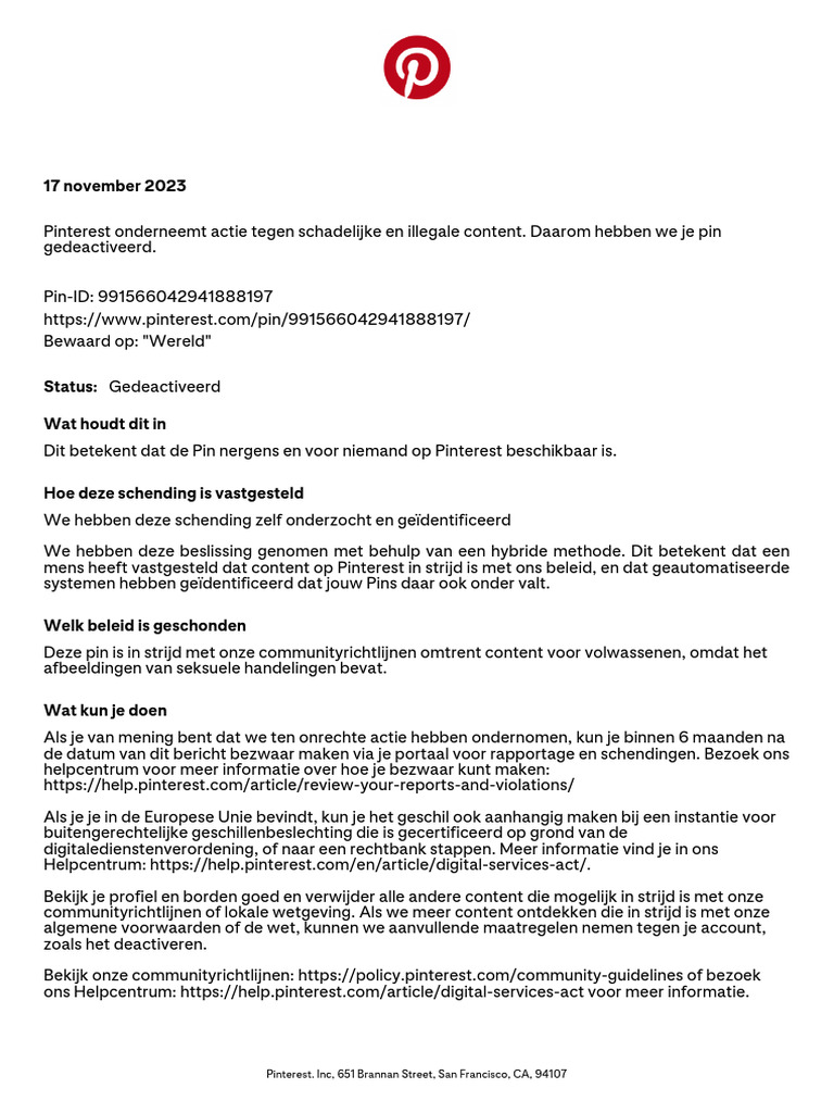 Statement of Reasons Report | PDF