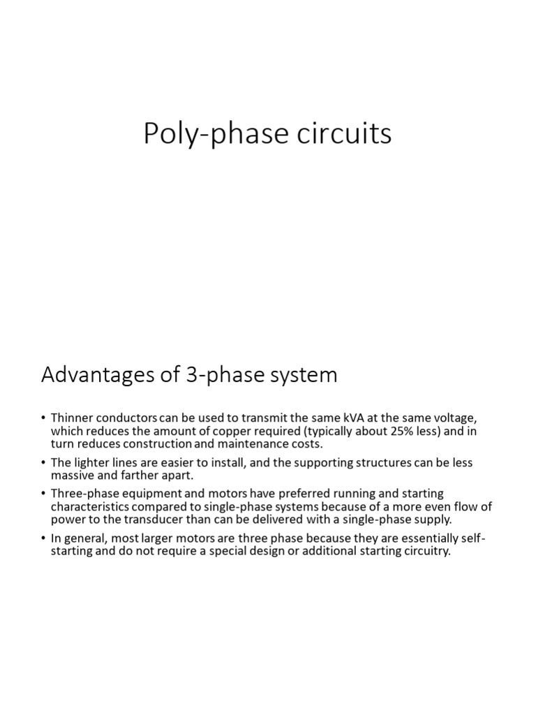 Poly-Phase Circuits | Download Free PDF | Electrical Equipment ...
