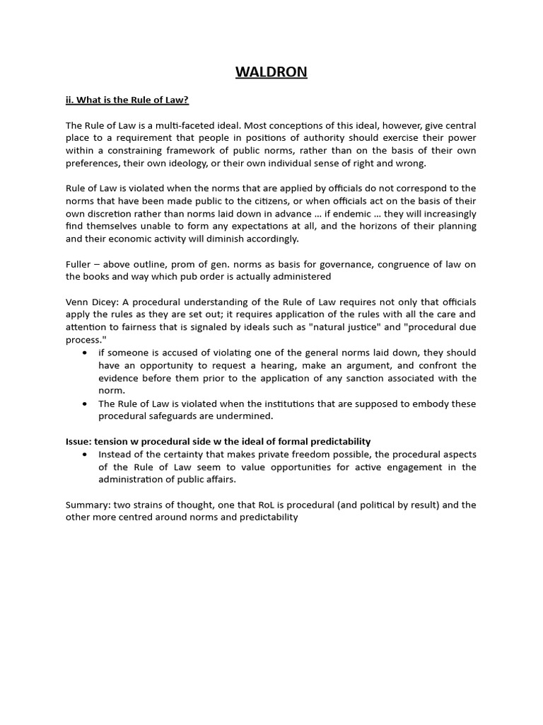 Understanding the Rule of Law | PDF | Rule Of Law | Governance