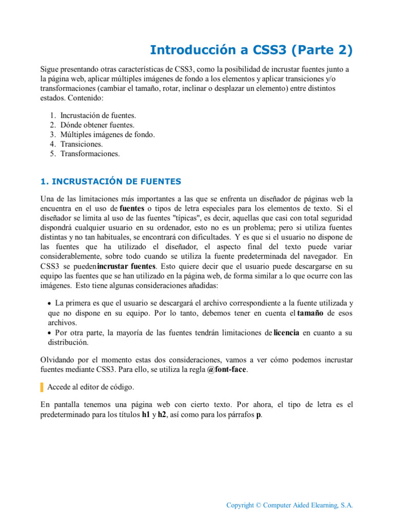 Introducción A CSS3 (PARTE 2) | PDF | Red mundial | Internet y web
