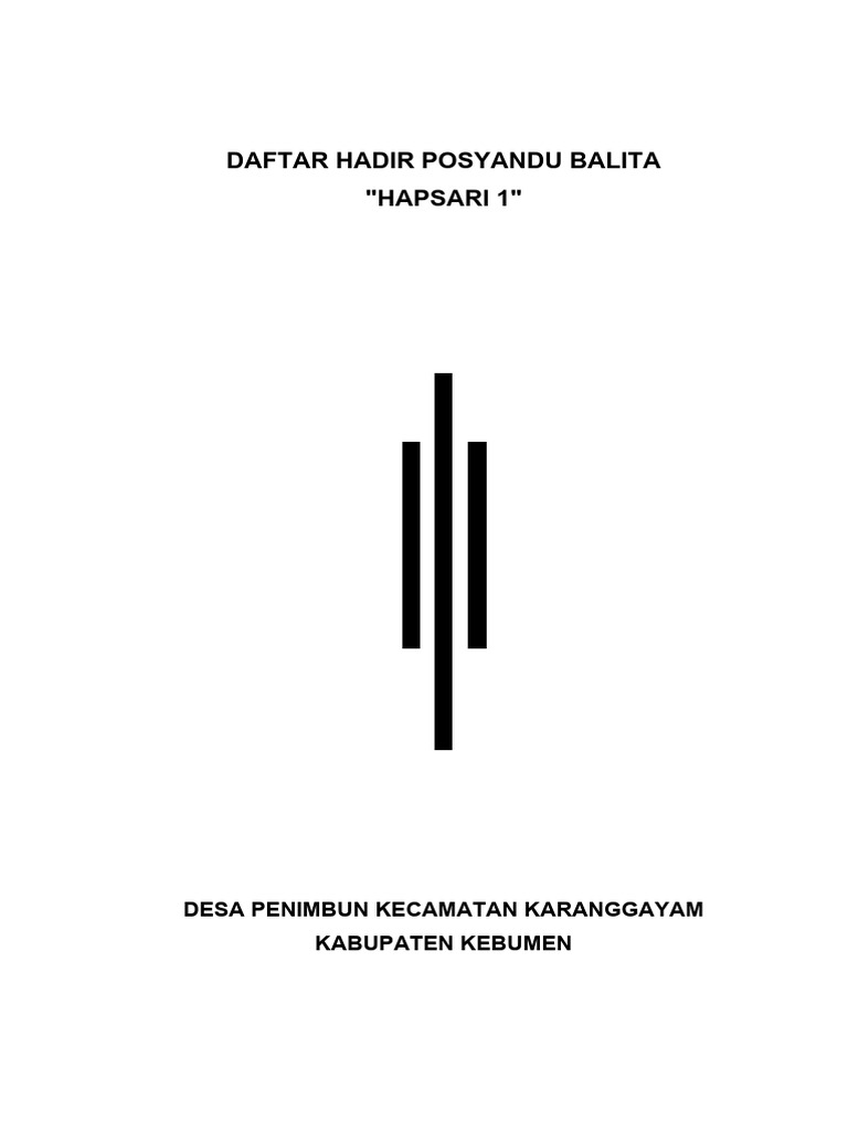 Cover Daftar Hadir Posyandu Balita | PDF