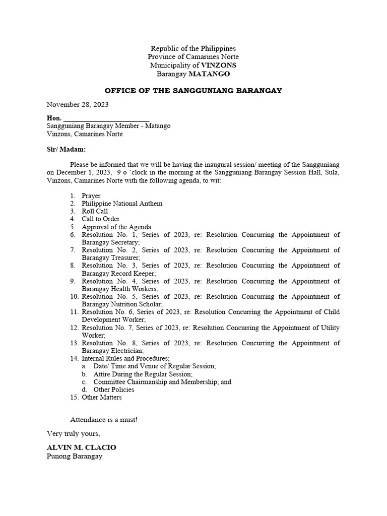 Inaugural Session | PDF