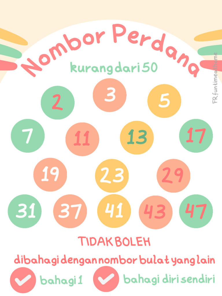 Math Nombor Perdana, Nombor Genap, Nombor Ganjil | PDF