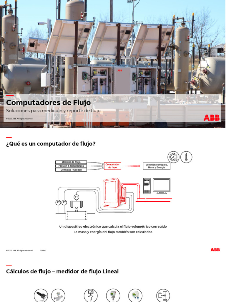 Computadores de Flujo ABB: Soluciones Eficientes | PDF | Medición | Sensor