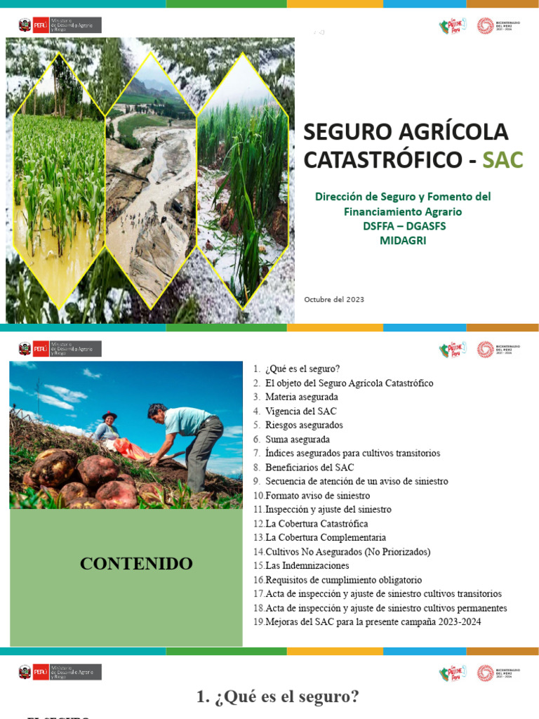 Contenido Capacitación SAC 2023-2024. V3 | PDF | Seguro | Póliza de seguros