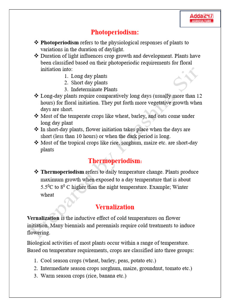 Photoperiodism | PDF | Horticulture | Agriculture