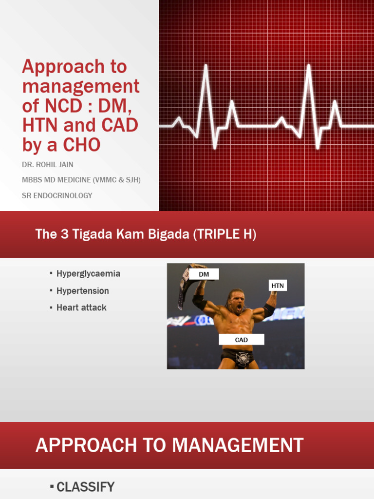 Approach to management of NCD | PDF | Blood Pressure | Diabetes