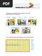 Grade 1 - Computer - CH 4 - Revision Worksheet | PDF