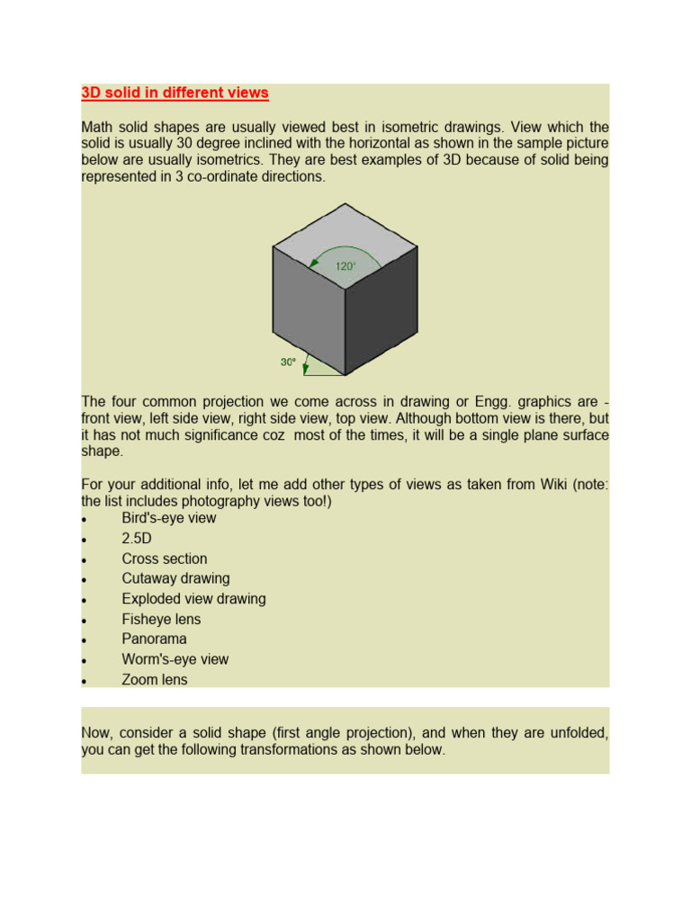 3D Solid in Different Views | PDF