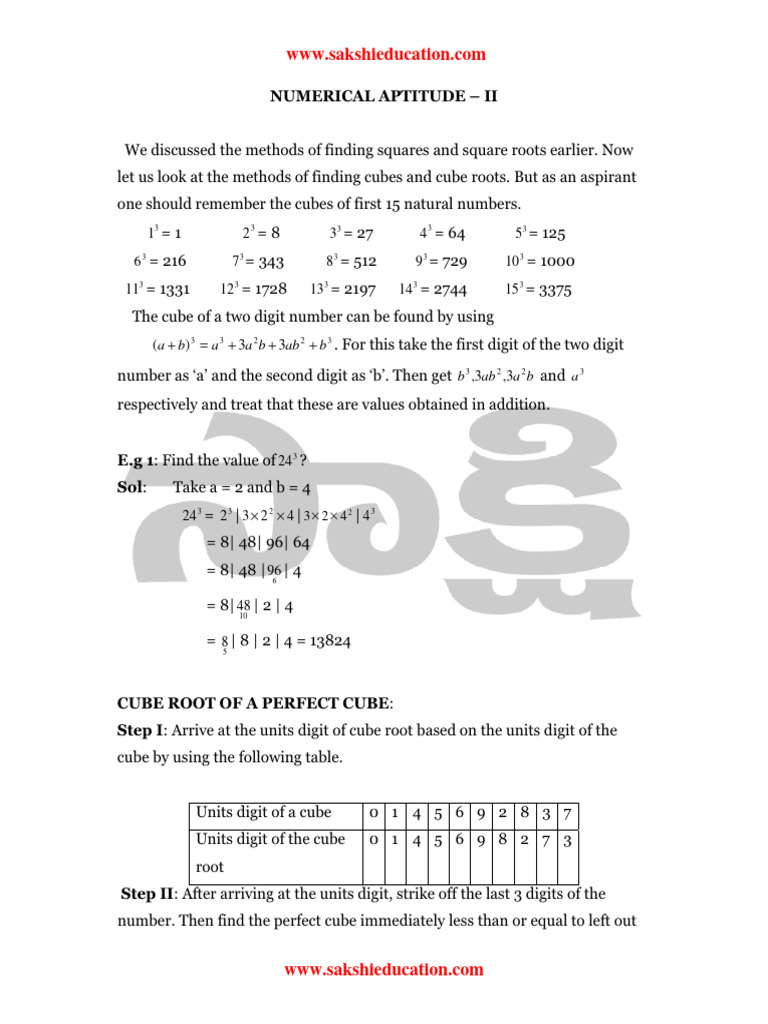 Numerical Aptitude-II | PDF | Numbers | Mathematical Objects