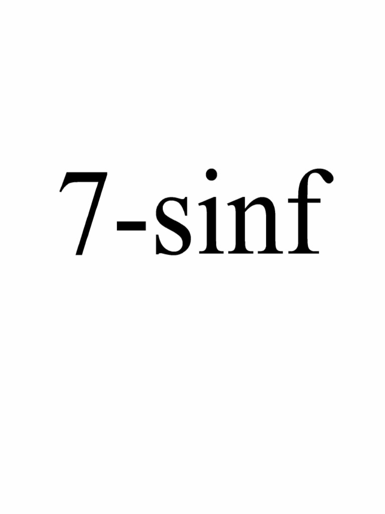 7 Sinf Algebra | PDF