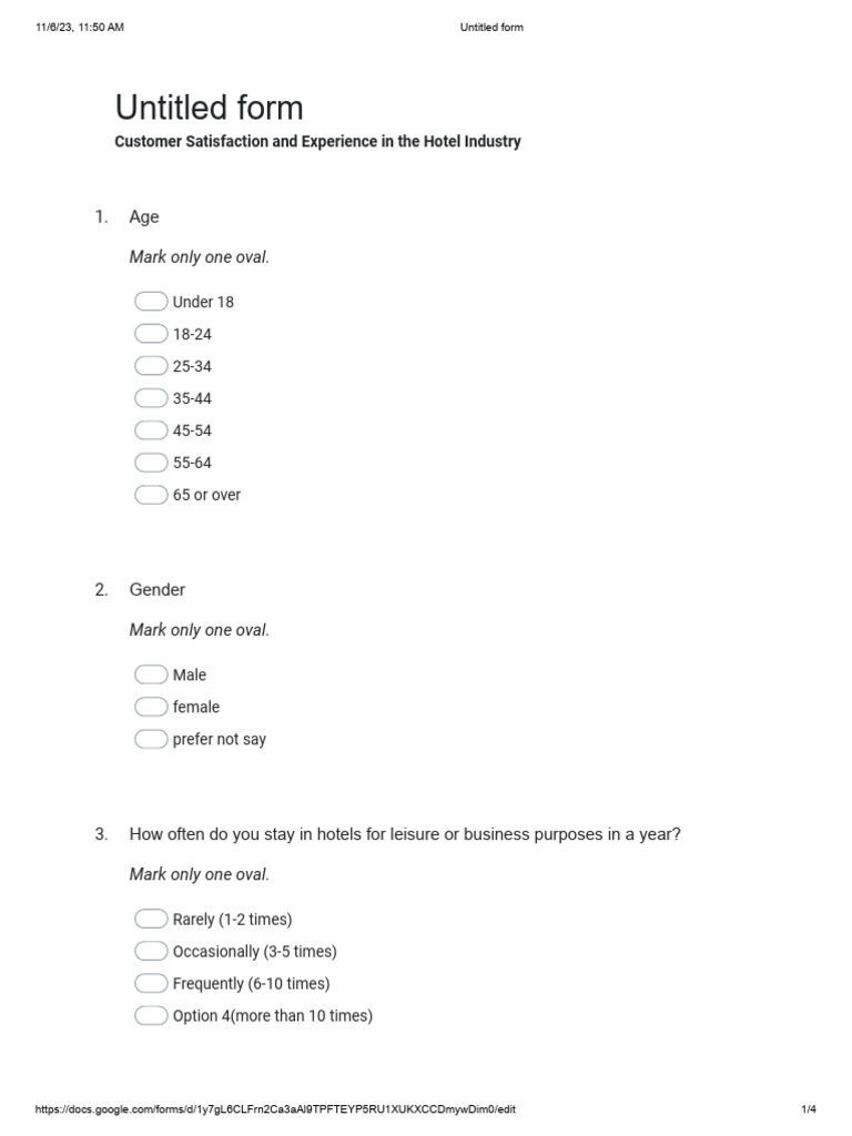 Untitled Form - Google Forms | PDF | Travel Agency