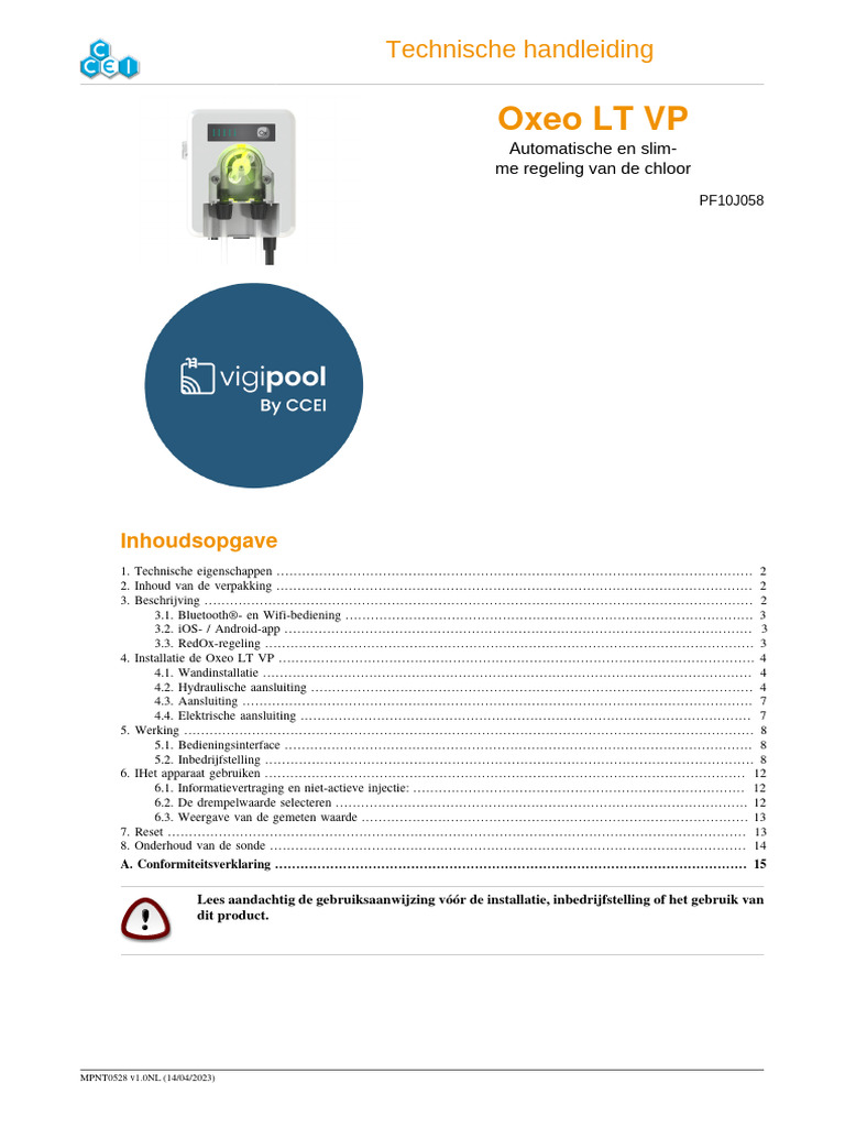 Oxeo VP LT - NL | PDF