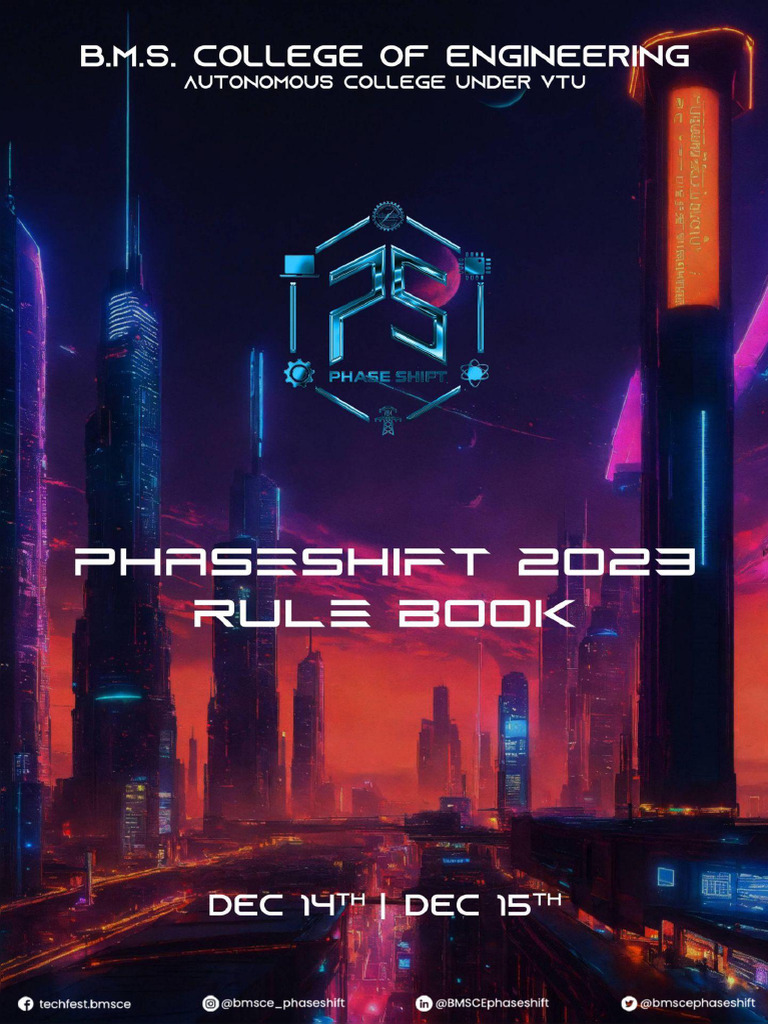 Phase Shift 2023 Rule Book | PDF | Artificial Intelligence | Intelligence (AI) & Semantics