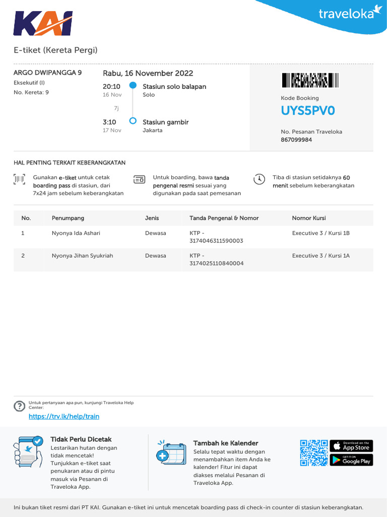 Train Away e Ticket 3 | PDF