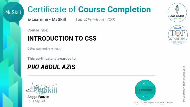 Sertifikat (01) | PDF | Computers