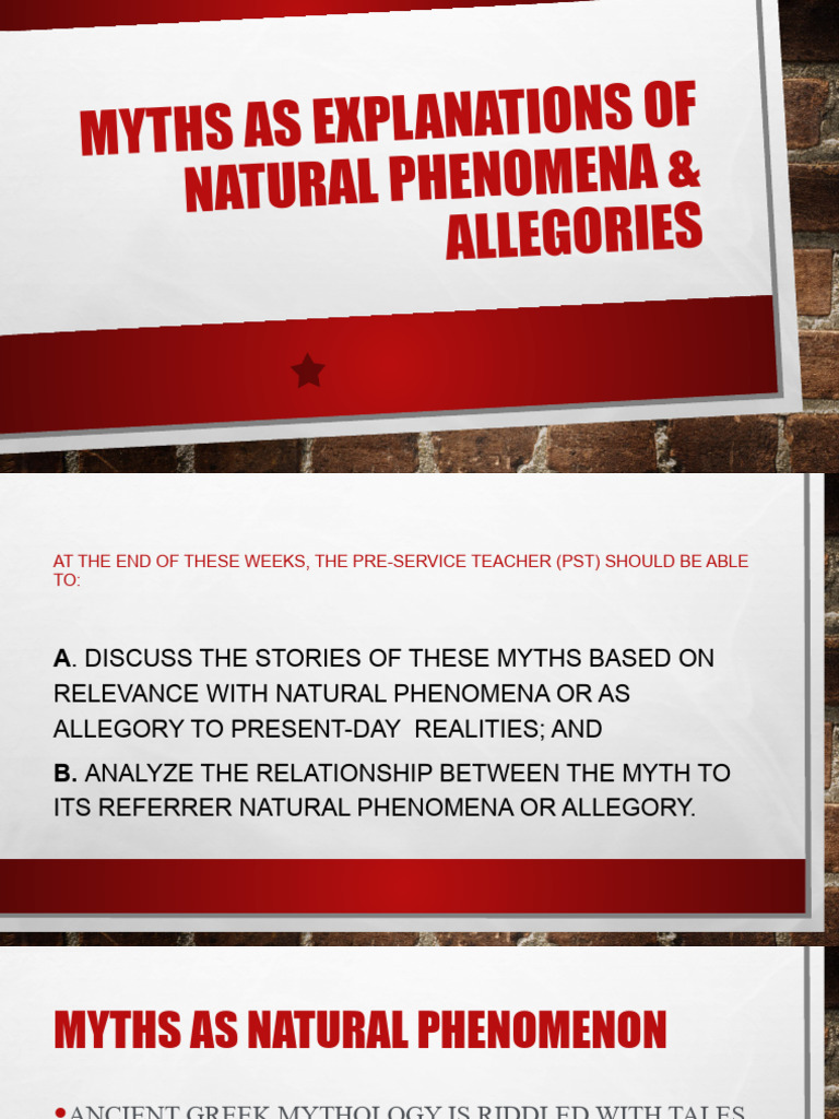 Myths Explaining Natural Phenomena | PDF | Narrative | Storytelling